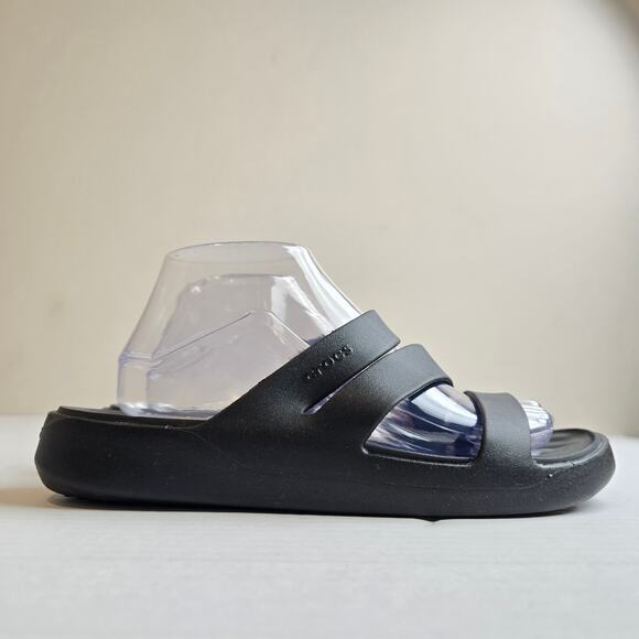 CROCS | Shoes | Crocs Getaway Strappy Sandals Size W1 Black Slide Water ...